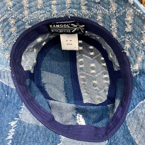 Kangol | Accessories | Kangol Distressed Denim Mashup Bucket Hat | Poshmark